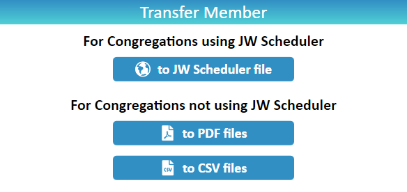 NW Scheduler | Transfer or Export Persons