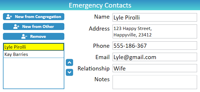 NW Scheduler | Emergency Contacts